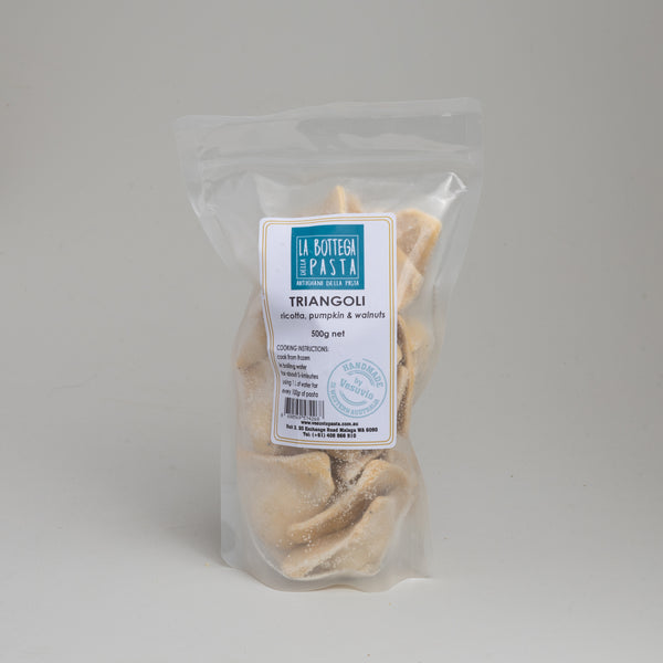 Pumpkin, Ricotta & Walnut Triangoli - Vesuvio Handmade Pasta
